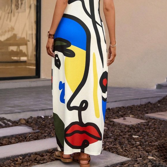 LC FASHION | Dresses | Summer Dresshalter Neck Dress Summer Vacation ...